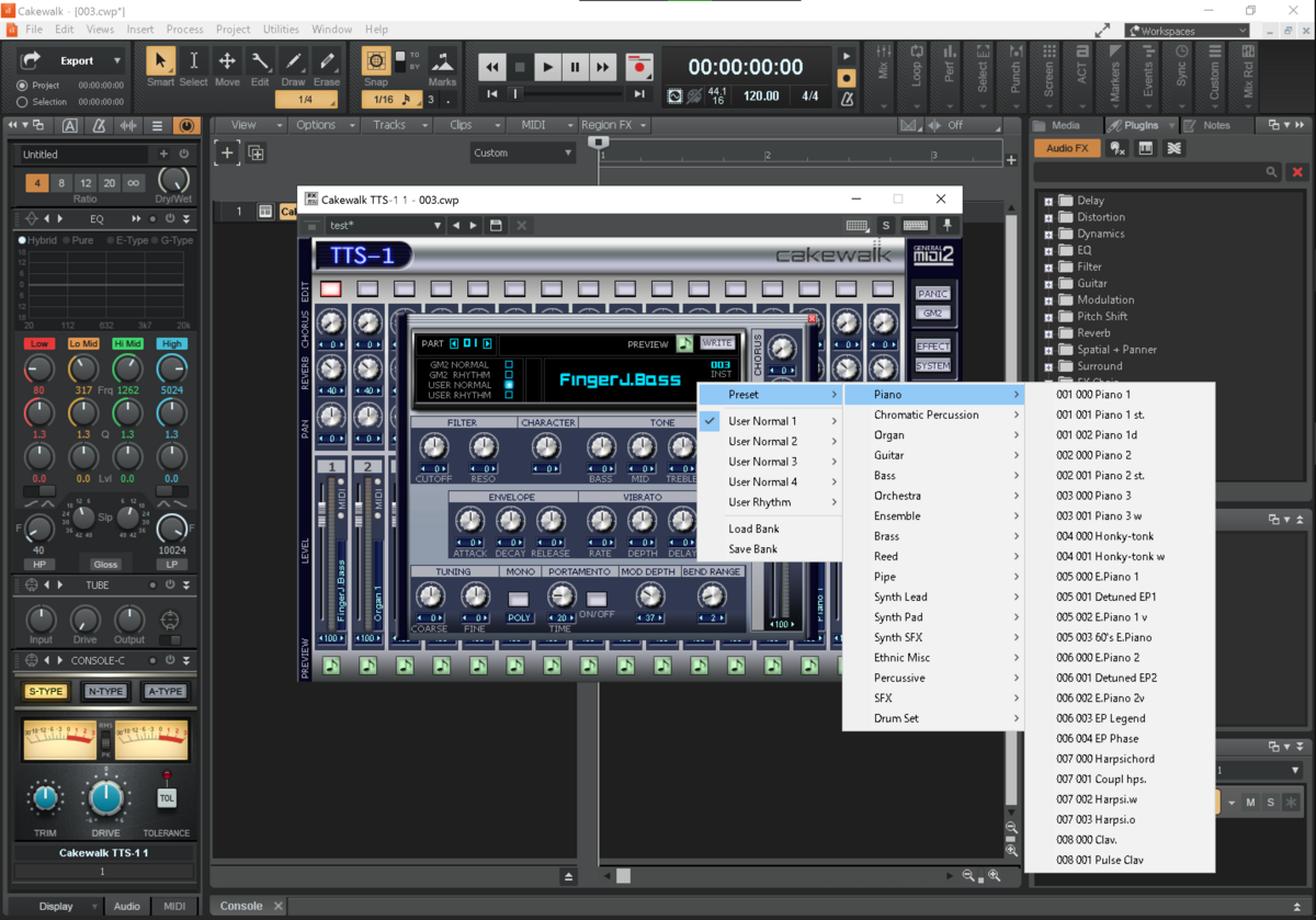 Cakewalk TTS-1 で自作した音源を保存・再利用する手順 - panco’s blog
