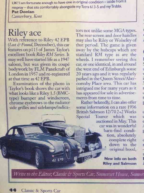 Riley RMA Bertone Special for Sale? - DOG EYES