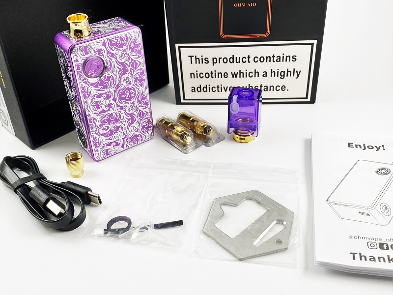 美麗過ぎるAIO⁉ OHM VAPE ohmAIO Kit engraving - Vape & knick-knacks