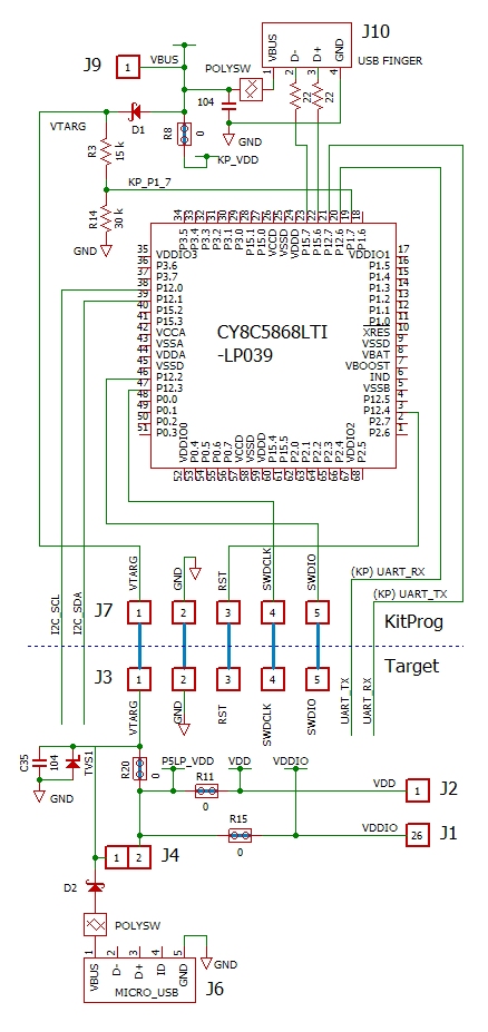 PSoC5LP Prototyping Kit (1) --- KitProg - シンセ・アンプラグド