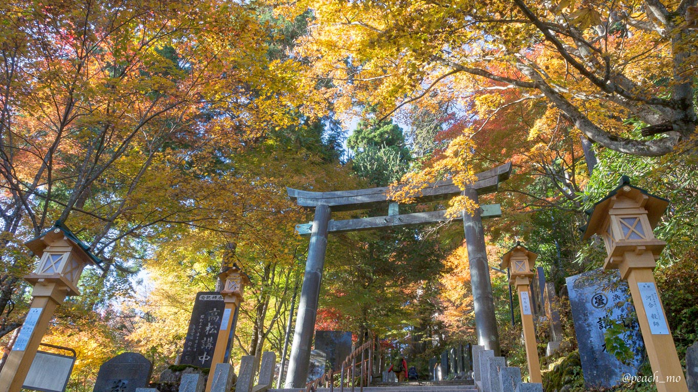御岳山（武蔵御嶽神社）境内の紅葉とロックガーデン散策 今日はあの山へ 7185
