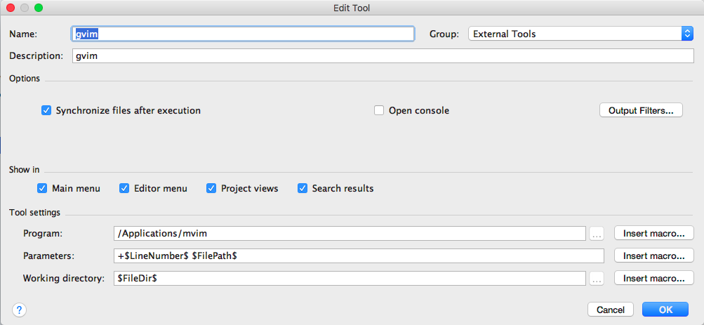 Android Studio2.3 から外部エディタvimを開く(macOS) - Pebble Coding