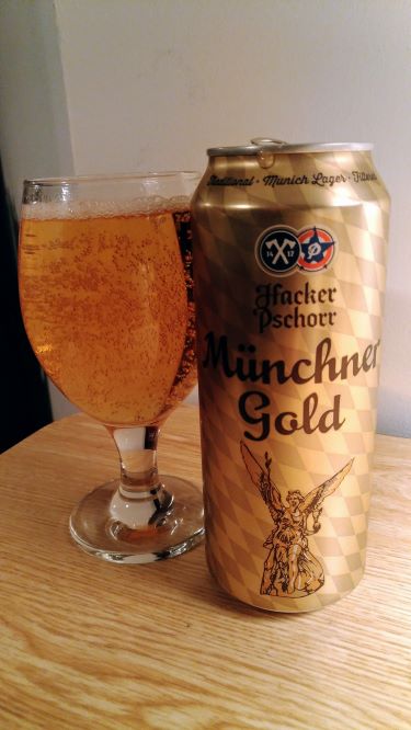 Hacker-Pschorr Munchner Goldドイツ産ビール - 飲みメモ～Aki's Drink memories