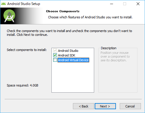 Android Studio のインストールからadb起動まで - 脳内まとめ