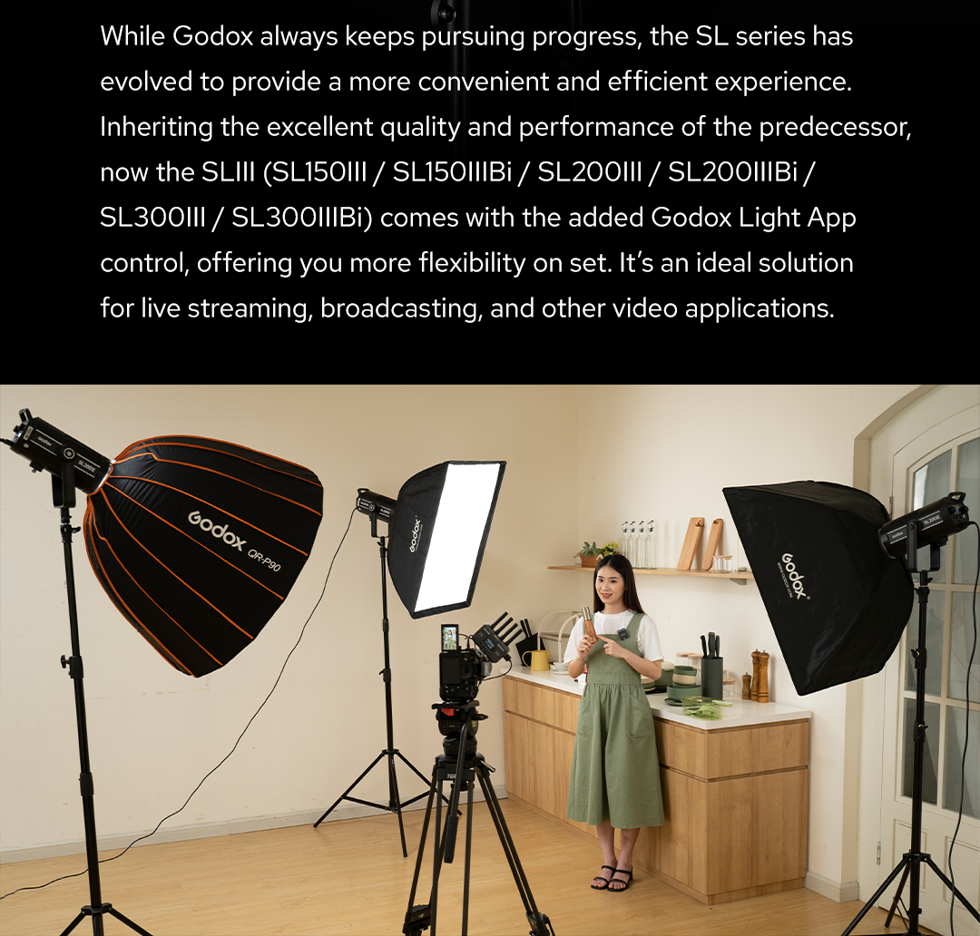 Godox SL150III / SL150IIIBi / SL200III / SL200IIIBi / SL300III ...