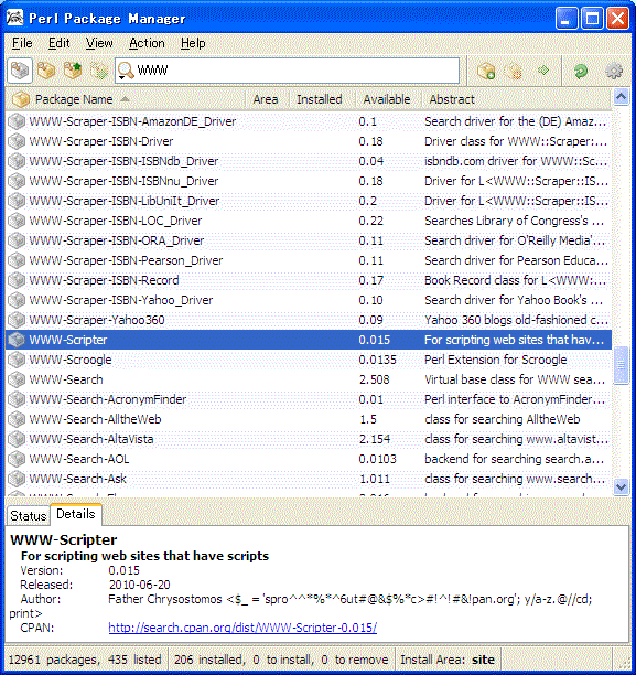せっかくactiveperl使ってるんだからppm経由でcpanモジュールをインストールや！ Perl楽しいから好き