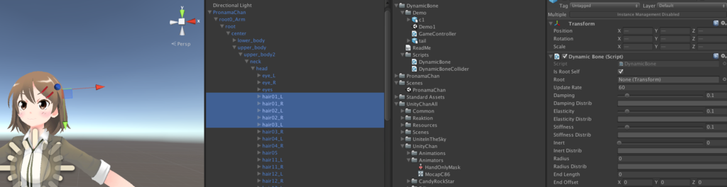 Unityで揺れもの試作。Blenderで骨を入れてUnityで物理挙動させる - peroon's diary