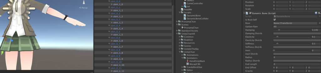 Unityで揺れもの試作。Blenderで骨を入れてUnityで物理挙動させる - peroon's diary