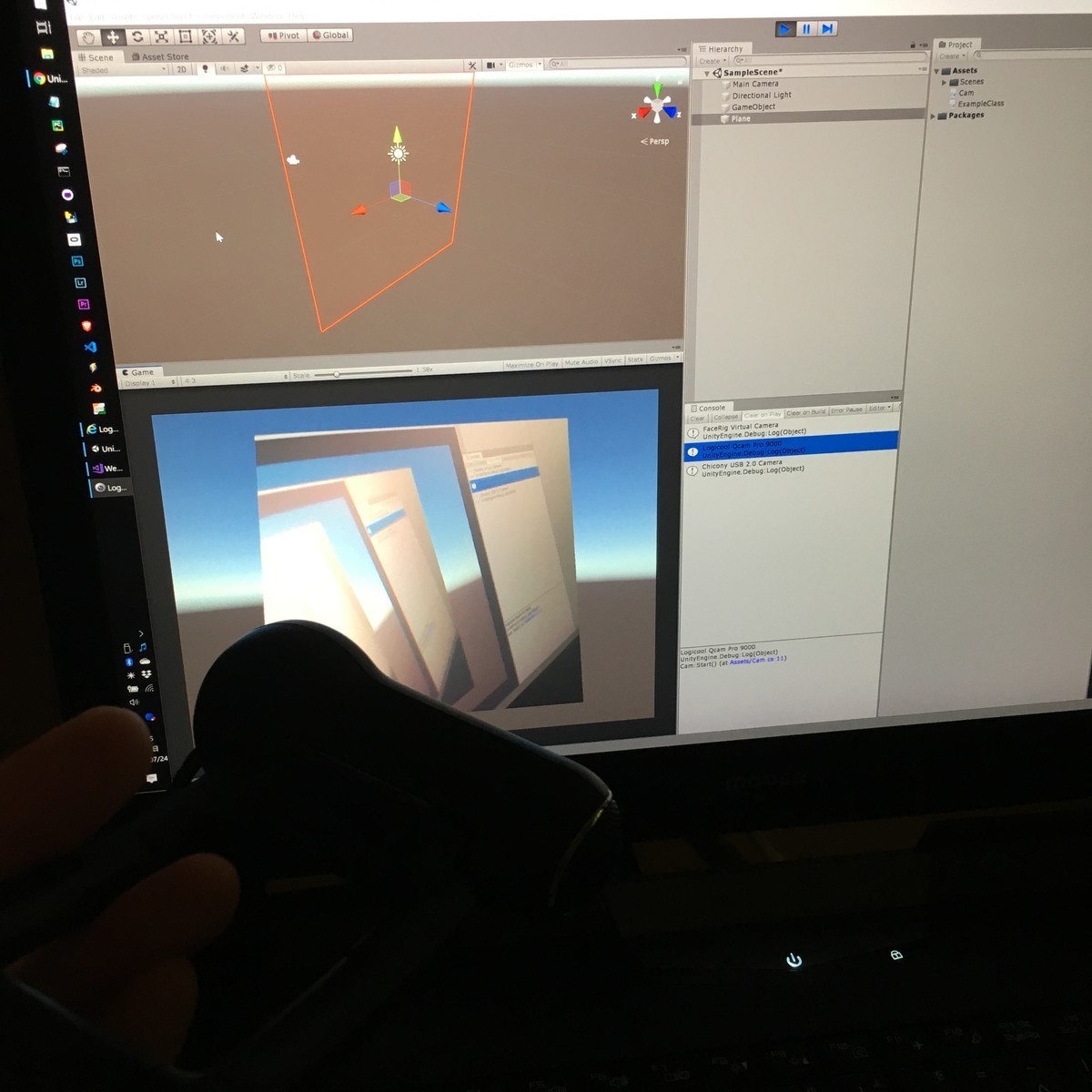 Unity + Logicool Qcam Pro 9000 - peroon's diary