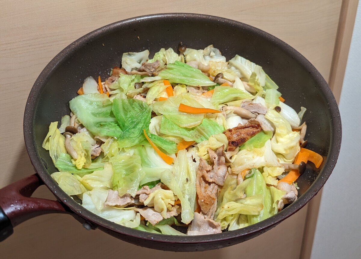 豆板醤・豚バラ・カット野菜で作るちゃんぽん - peroon's diary