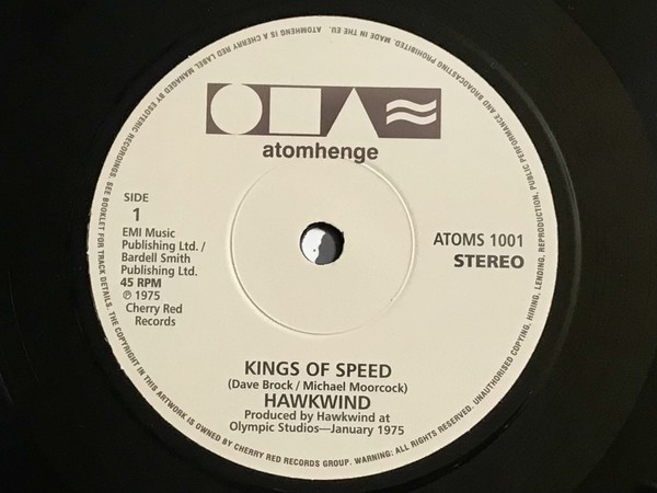 Kings of Speed 7" / HAWKWIND (1975/2013) - SCNSVR