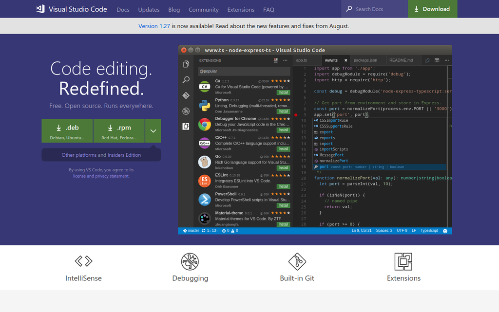Visual Studio Codeのインストール（Ubuntu16.04） - Marbles Day