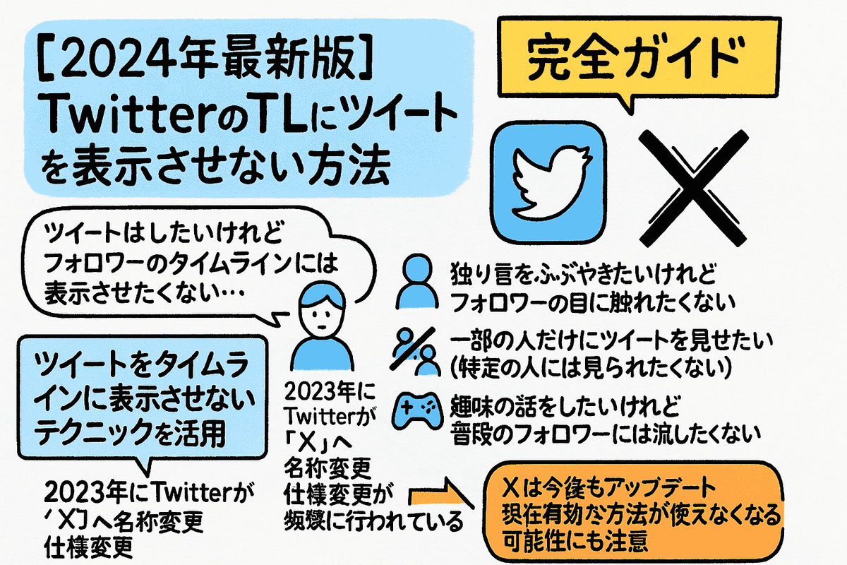 TLに流さない！Twitter(X)タイムライン非表示ワザ【2025最新】 - oyakudachi’s diary