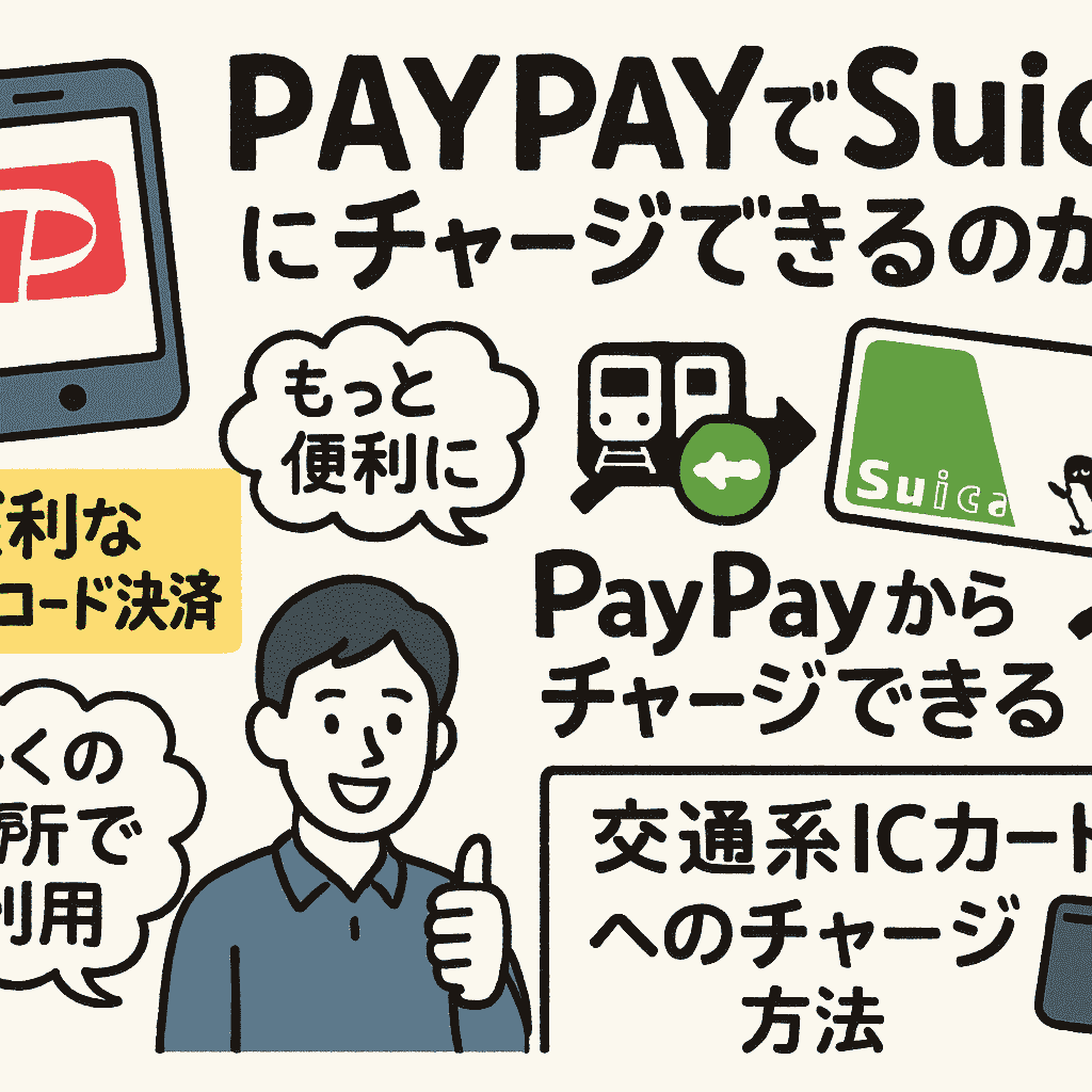 PayPayでSuicaチャージ？不可理由と3つの代替策 - oyakudachi’s diary