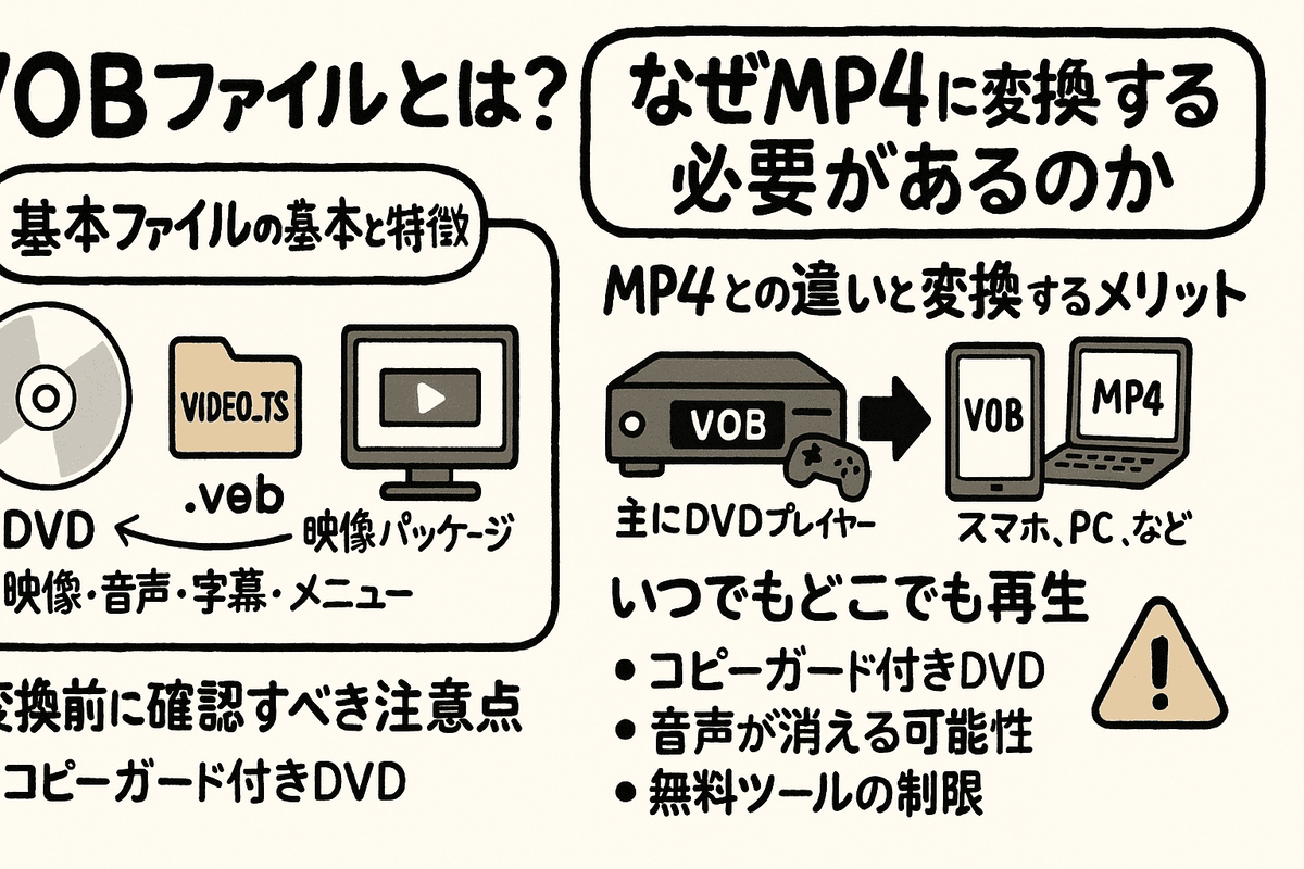 初心者でも安心！VOBファイルをMP4に無料変換する方法まとめ【2025年最新】 - oyakudachi’s diary