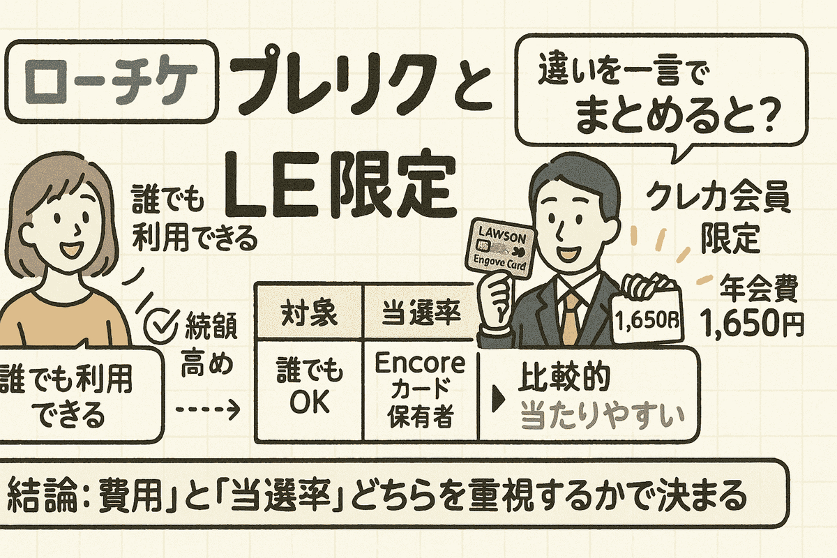ローチケ先行はLE限定とプレリクどっち？違い・使い分け・当選率を完全解説 - note’ no naka