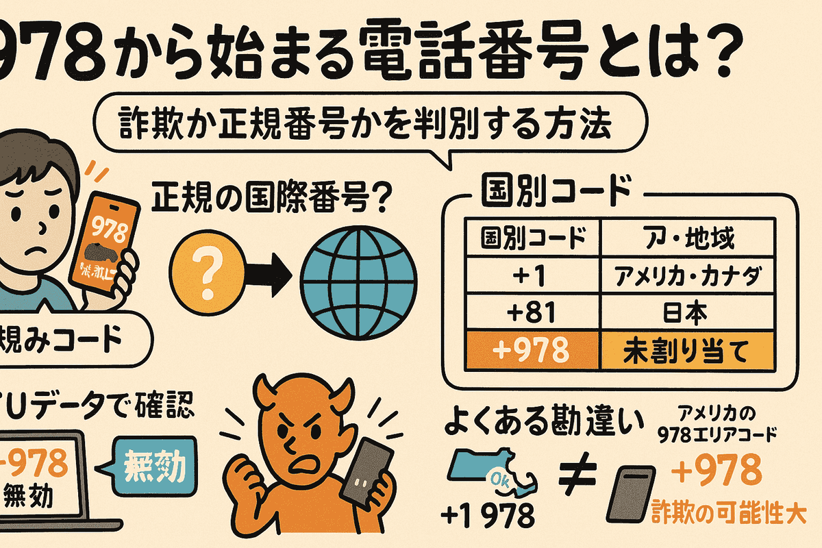 +978は実在しない国番号！危険な詐欺電話の見分け方と安全対策まとめ - note’ no naka