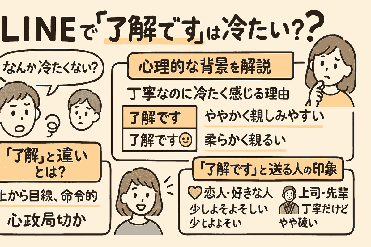 LINEで「了解です」は失礼？関係性別にベストな言い換えを徹底解説 - note’ no naka