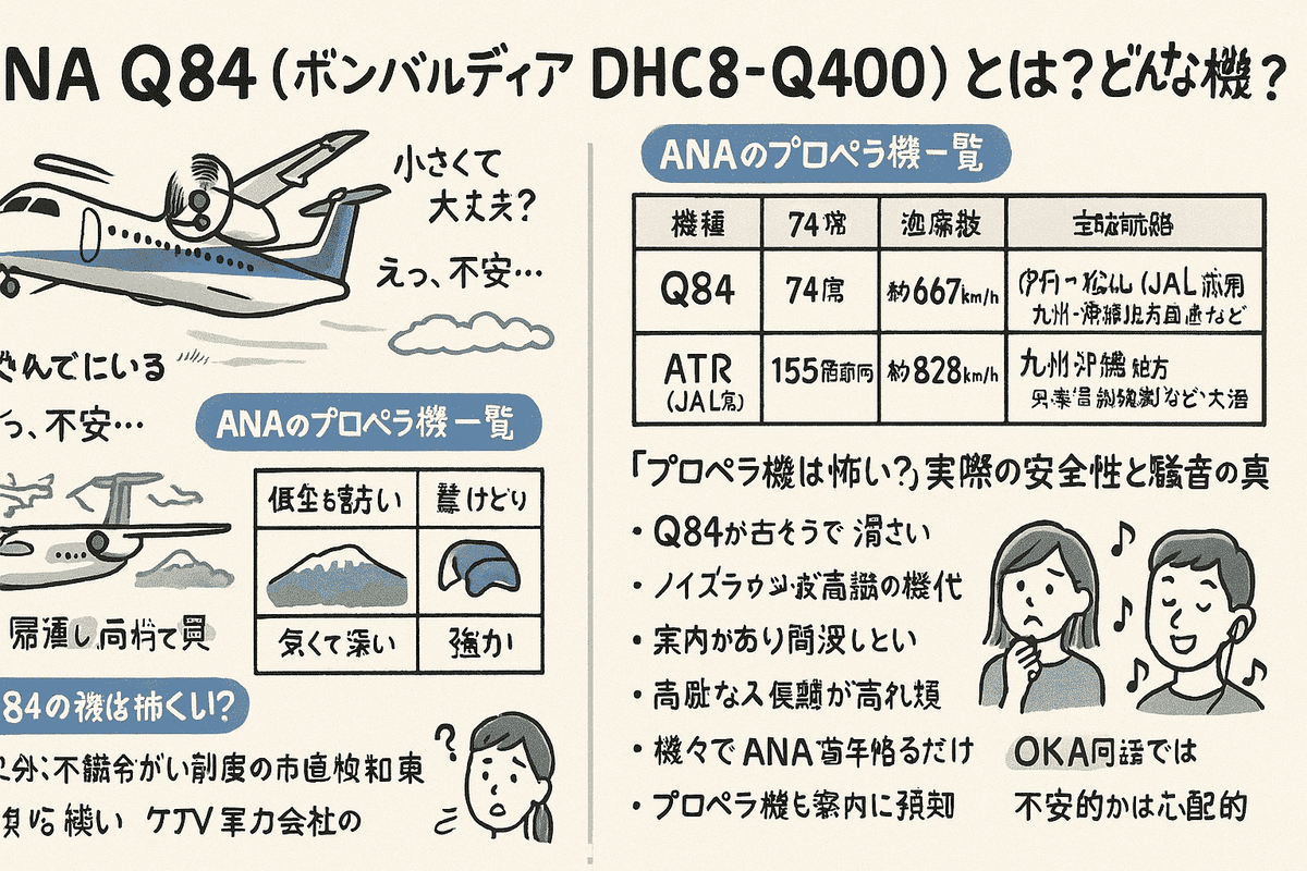 ANA Q84（DHC8-Q400）座席おすすめ完全ガイド｜プロが選ぶ快適な神席TOP3 - oyakudachi’s diary
