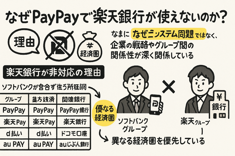 PayPayで楽天銀行が使えない理由と裏技｜2025年最新のチャージ方法を解説 - note’ no naka