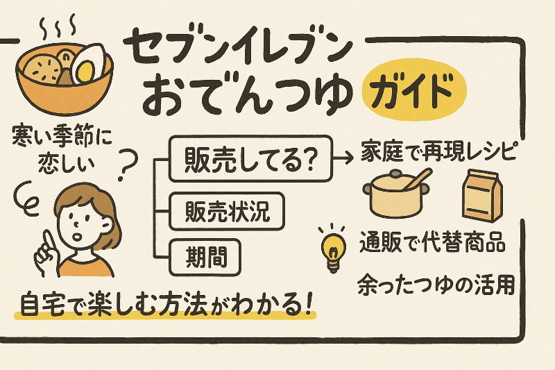 セブンイレブンおでんつゆは販売してる？買い方・販売期間・再現レシピを完全解説 - note’ no naka