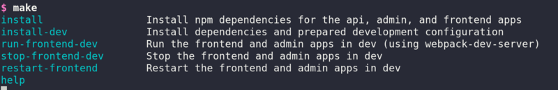 makefileにhelpを付けるワンライナー - podhmo's diary