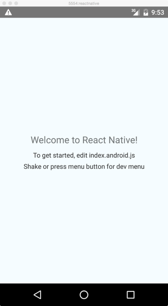 React Native Androidセットアップ - |,,˘﹏˘,,) pompopo.寝言