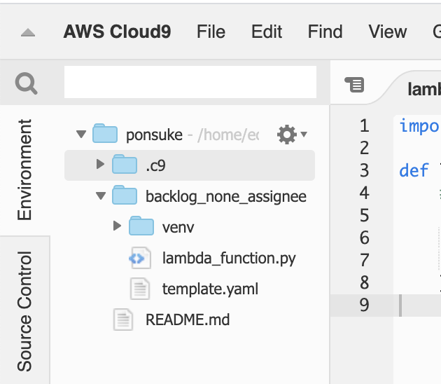 Cloud9のPython環境を作る - ponsuke_tarou’s blog