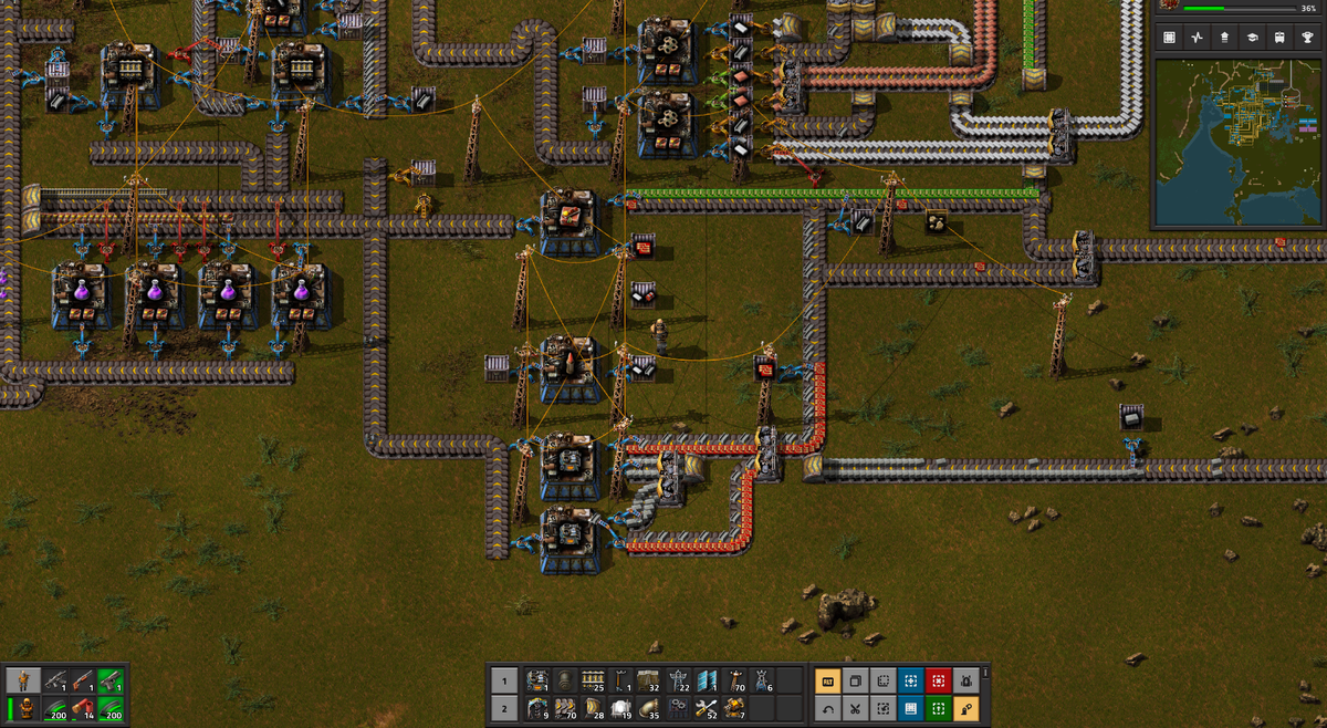 Factorio その10 手動で素材を集めてロケットを飛ばす - poorsleep’s diary