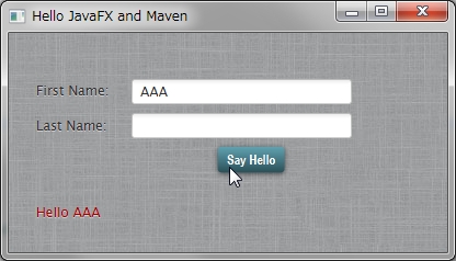 JavaFX Mavenサンプル - Oboe吹きプログラマの黙示録