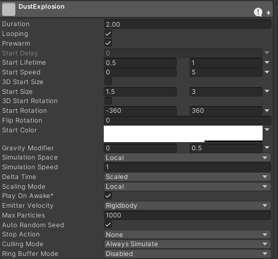 Unity Particle Packのエフェクトを理解する ~Dust Explosion 編 ~ - ぷるぷるの雑記