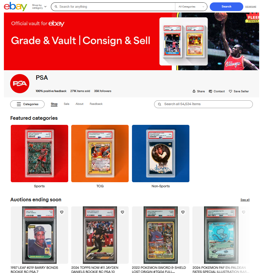 PSA Vaultに保管しているPSA鑑定品をeBayのPSAアカウントで販売をします。 - psaebaysatoshi’s diary