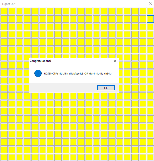 【Cheat 100】lights out - InterKosenCTF 作問writeup - CTFするぞ