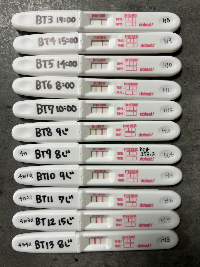 移植4回目BT13 体調＆検査薬結果報告 - 37歳 不妊治療→妊娠出産育児ブログ‪🍀