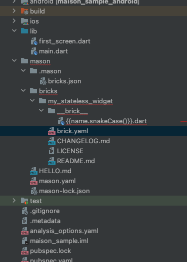 【Flutter】【dart】コード自動生成mason使ってみた - 省エネ