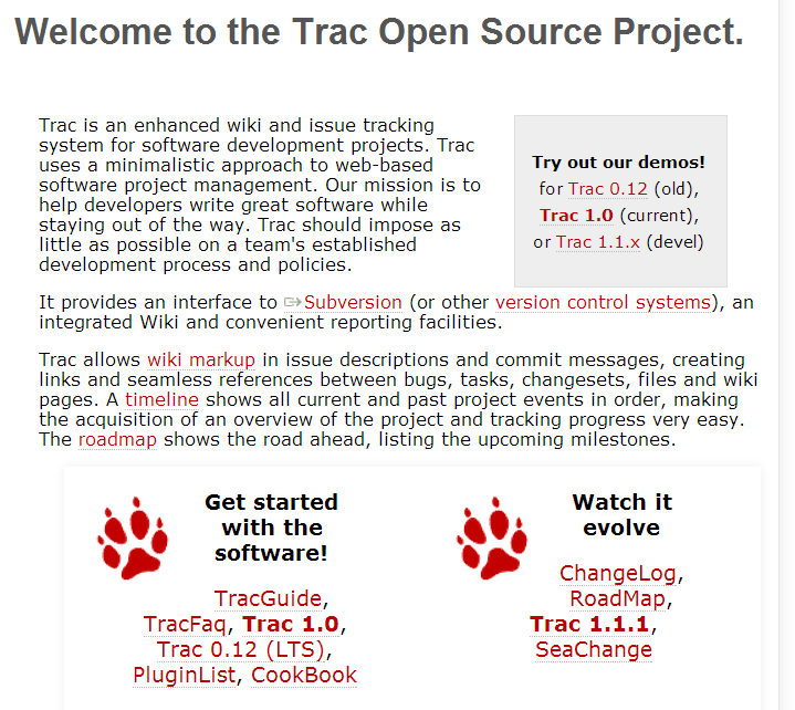 Trac 1.0インストール途中までのメモ書き - IT系メモ