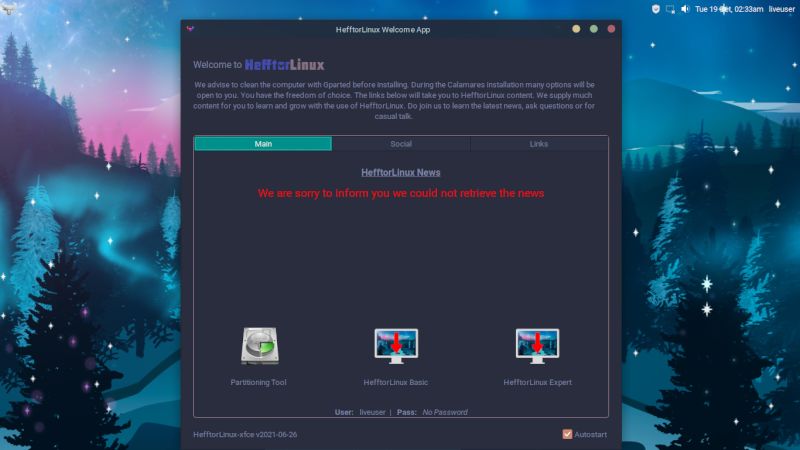 Distrowatch.comの幕下以下のディストリビューション〜Hefftor Linux - 引っ越ししたリファレンスノート