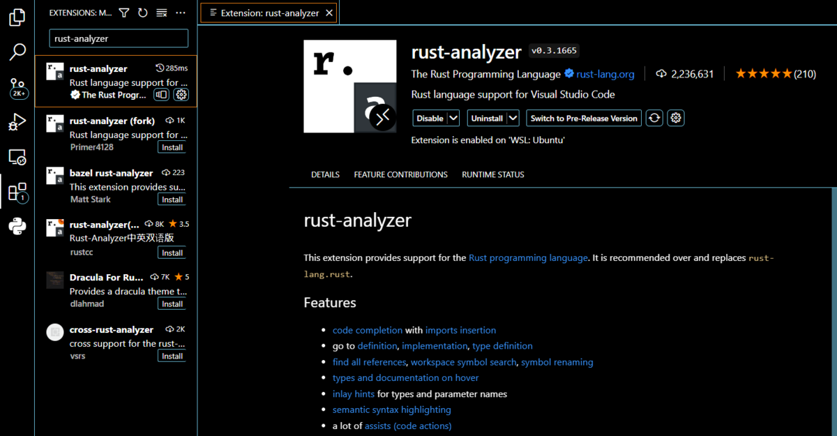 WSL2+VSCodeでAtCoder用のRust環境を構築しよう！ - ぱらぼろあんてな