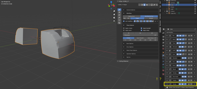 loose usage about hardOps (hops sort tests) - ニッチなblender手記