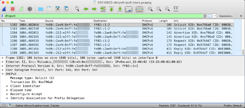 ひかり電話 HGW PR-600MIのDHCPv6-PDをDHCPv6Relayで取得できるか確認 - rabbit51