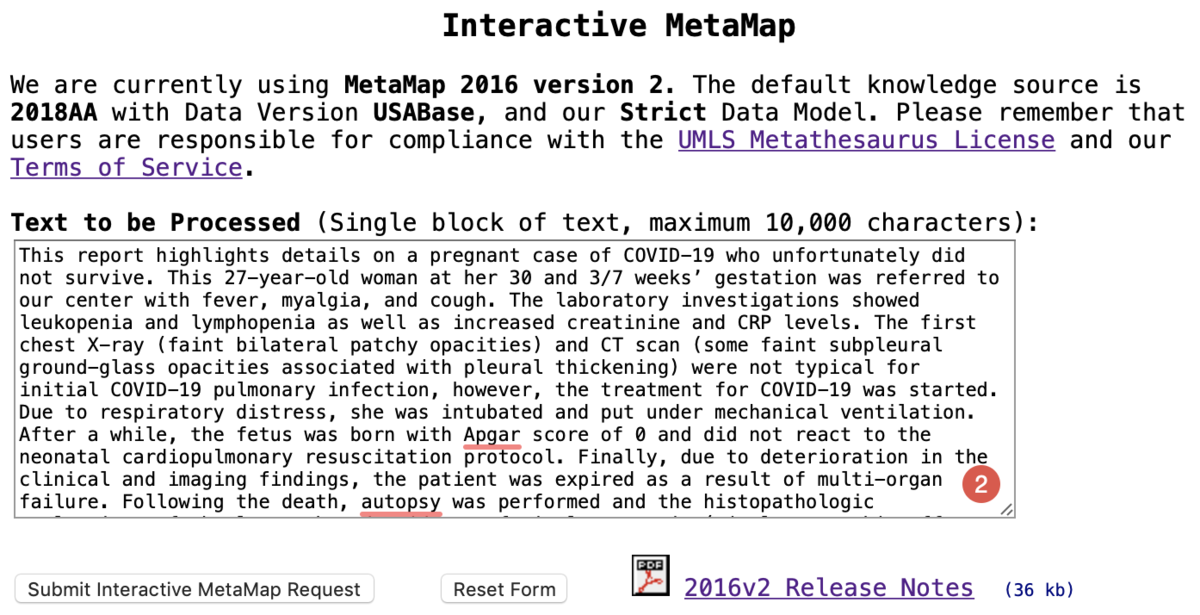 MetaMapの使い方: 医療文書からUMLS conceptを抽出するには - radiology-nlp’s blog