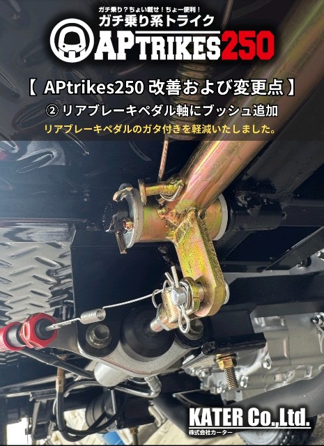 APTRIKES250の量産機いよいよ登場！試乗車からの改善点！ - APTRIKES125/250京都正規販売店