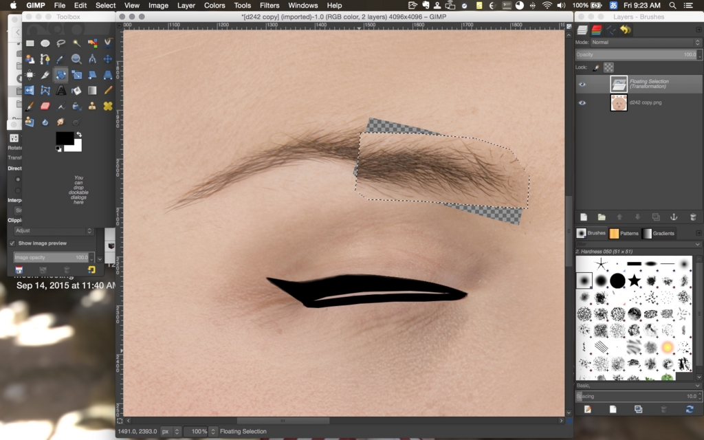 ななこの作り方その8 Surfacesの修正（眉毛編） - DazStudioで日本人キャラを作る。