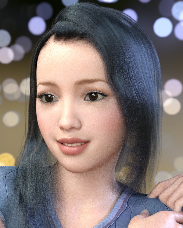 ななこの作り方その8 Surfacesの修正（眉毛編） - DazStudioで日本人キャラを作る。