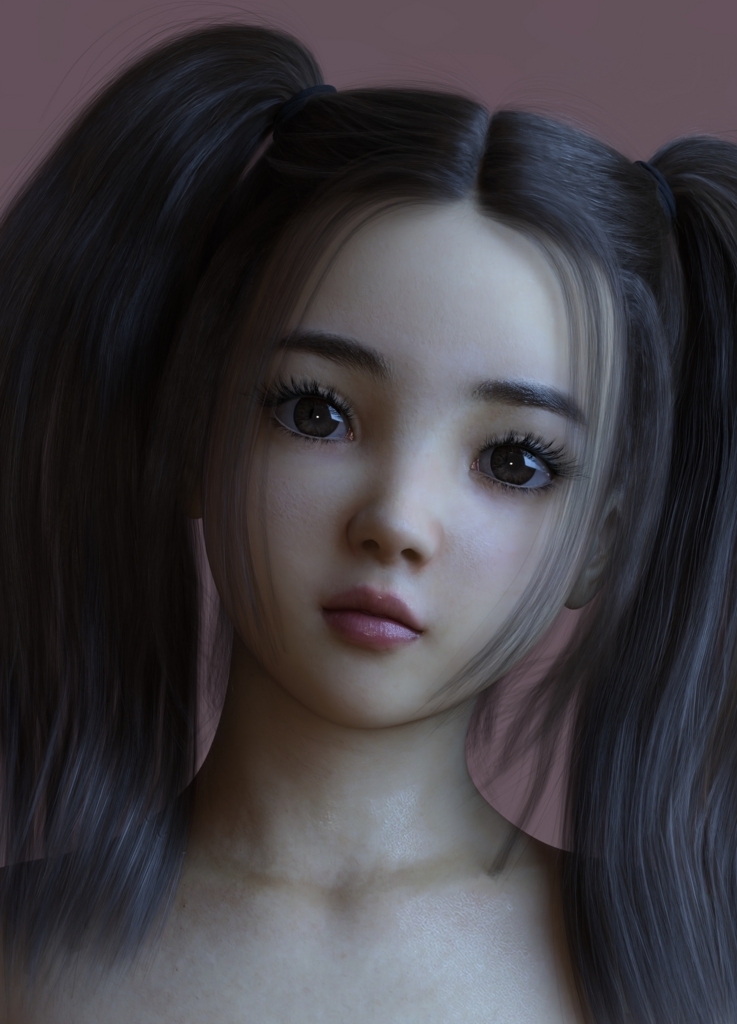 DAZ Studioで日本人キャラを作る（応用編 ロリっ娘を作る） - DazStudioで日本人キャラを作る。