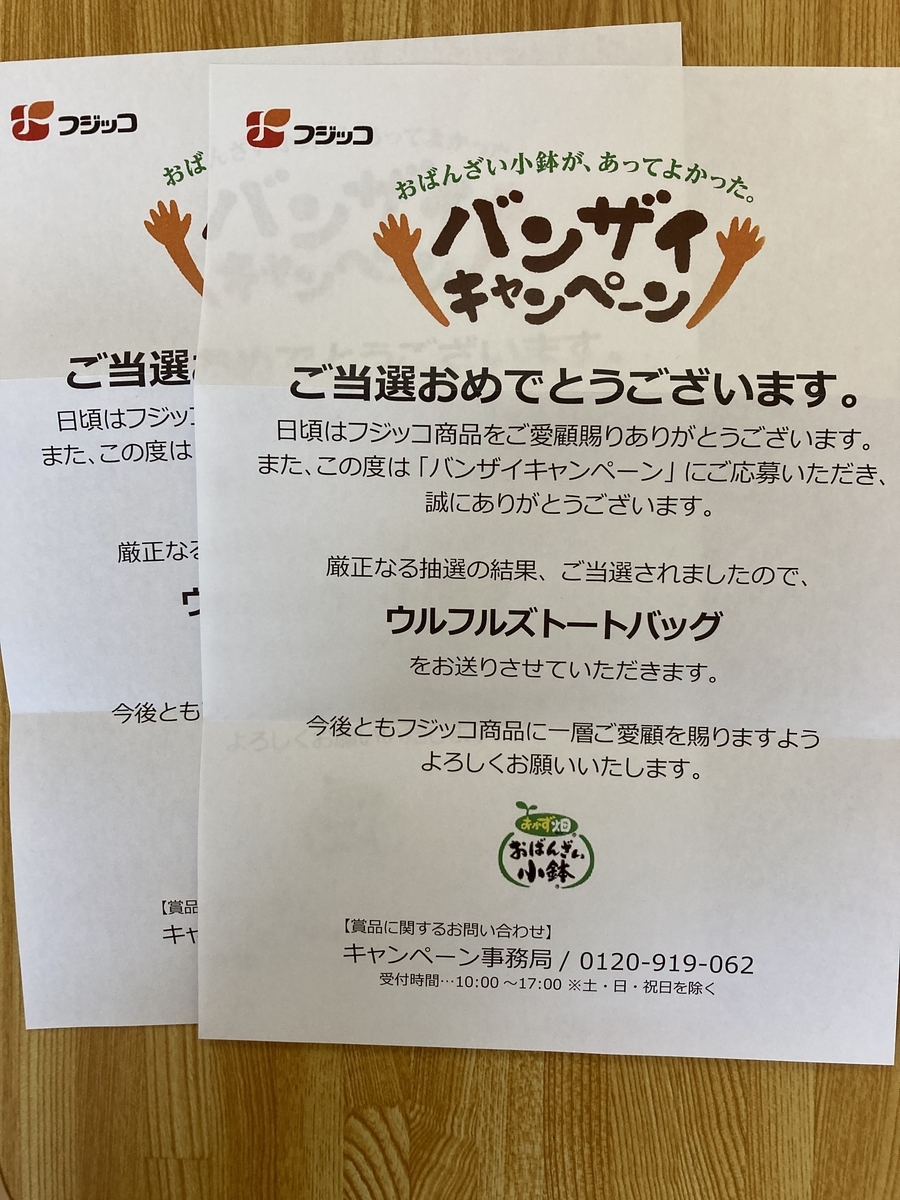 当選品270 1月12日にフジッコ様より、ウルフルズWaiger！トートバッグが当選しました！ - 当選品と漫画、イラストの部屋