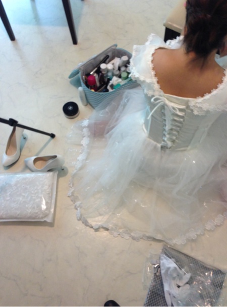 結婚式の前撮りを全て自宅でやってみた - razokulover publog