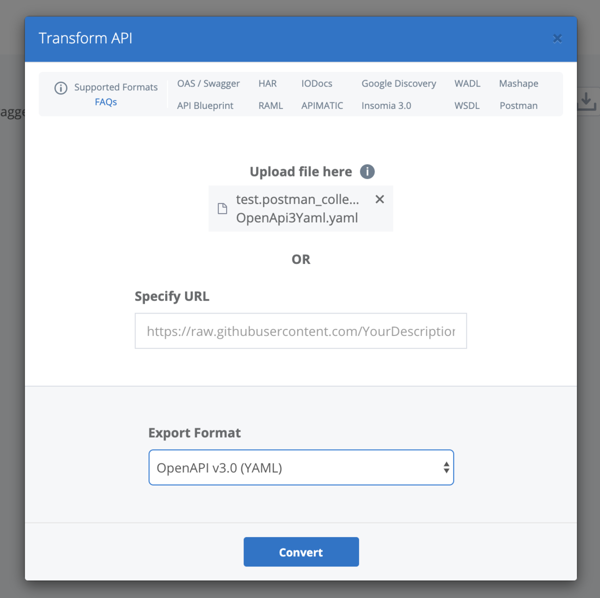 【Go】APIMATIC で Postman Collection を OpenAPI Specification に変換する - Ren's ...