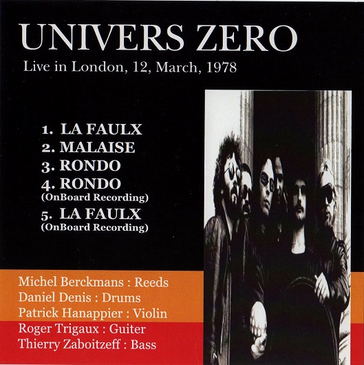 【Chamber Rock】UNIVERS ZERO - Live in London 1978【Rock in Opposition ...