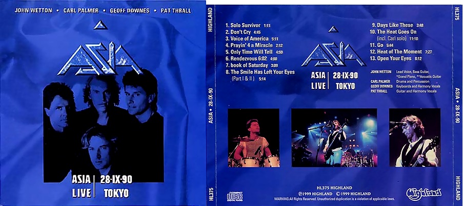 【エイジア】ASIA - Bootleg File 1984-1990 幻のASTRA TOUR【John Wetton】 - END OF ...